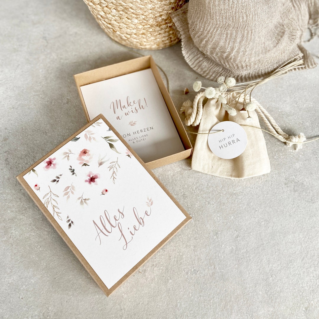 Gift Box CATALEYA All Love Money Gift Birthday - Etsy
