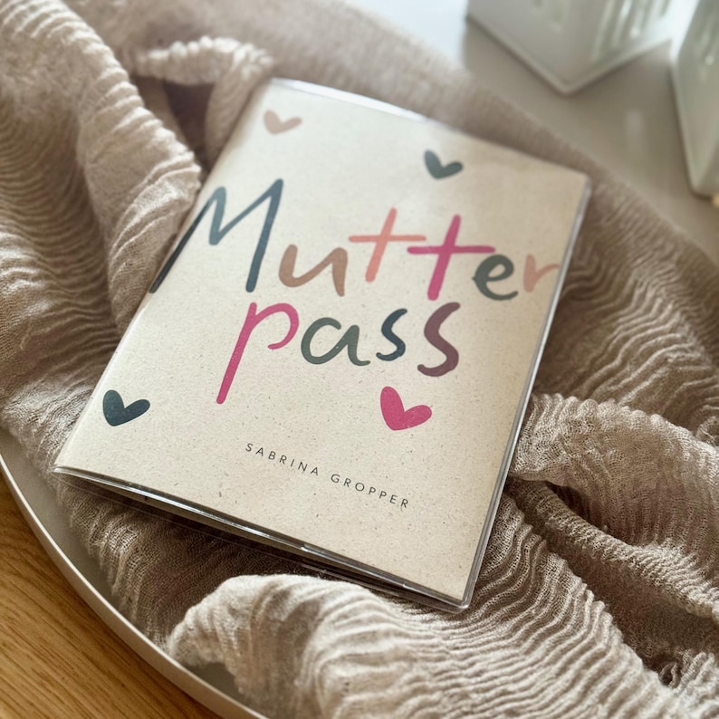 Maternity Record Cover VITA Grass Paper Personalized - Etsy