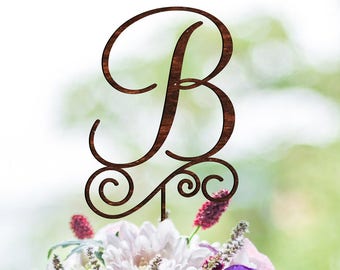 Letter b cake topper | Etsy