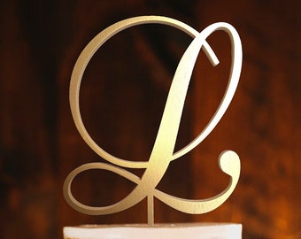 Monogram Birthday Cake Topper - Etsy
