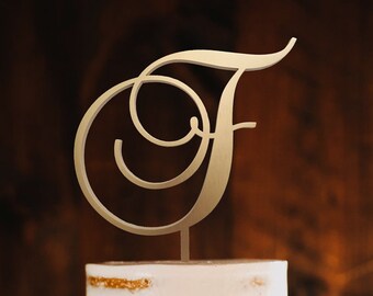 Initial Cake Toppers for Wedding - Etsy