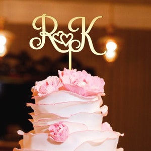 Cake Toppers, R Cake Topper, Initial Cake Topper, Wedding Cake Topper ...