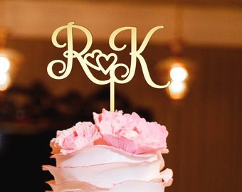 Initial Cake Topper, Wedding Cake Topper, Statement Cake Topper ...