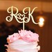 Cake Toppers, R Cake Topper, Initial Cake Topper, Wedding Cake Topper ...