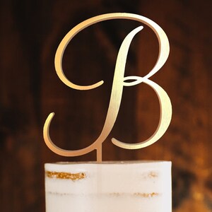 Wedding Cake Topper, Monogram Cake Topper, Custom Initials Wedding Cake ...