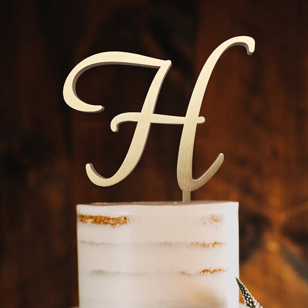 H Cake Topper - Etsy