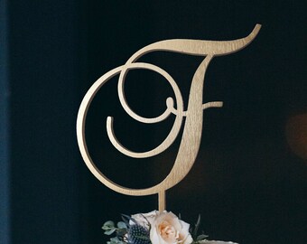 Letter F Cake Topper | Etsy