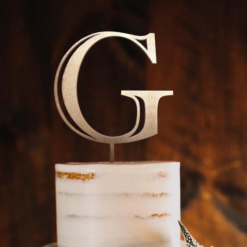 G Cake Topper - Etsy