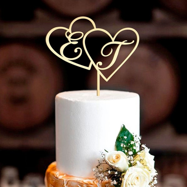 Heart Cake Topper - Etsy
