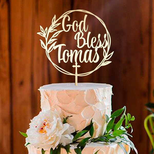 God Bless Cake Topper - Etsy