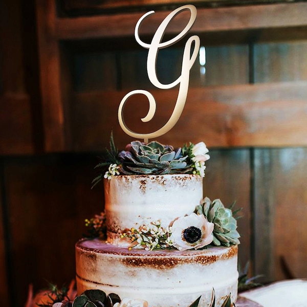 G Cake Topper - Etsy