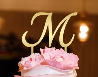 Letter m cake topper | Etsy