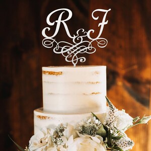 S Cake Topper, Monogram Toppers for Wedding, Cake Toppers, Personalized ...
