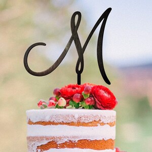 Wedding Cake Topper,monogram Cake Topper,custom Cake Topper,rustic Cake ...