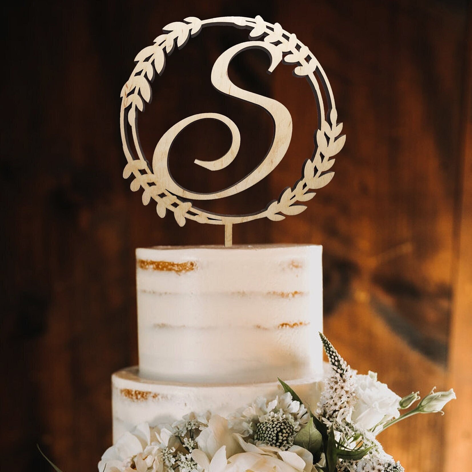 Gold Monogram Wedding Cake Toppers Monogram Wedding Cake Topper Letter