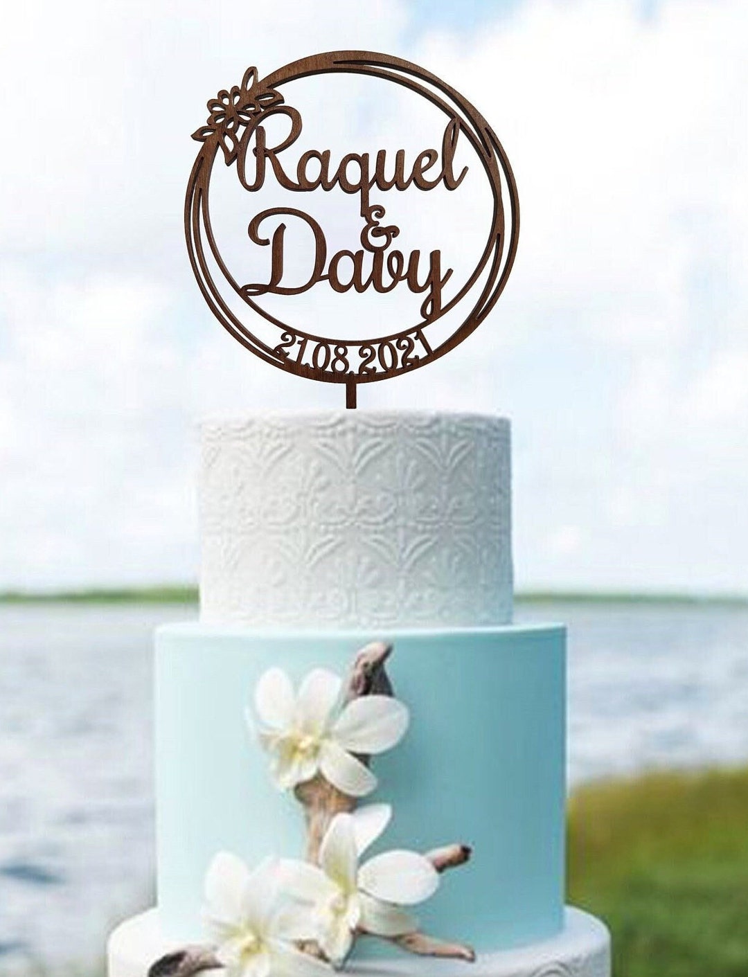 Custom Names Wedding Cake Topper, First Names Cake Topper, Personalized ...