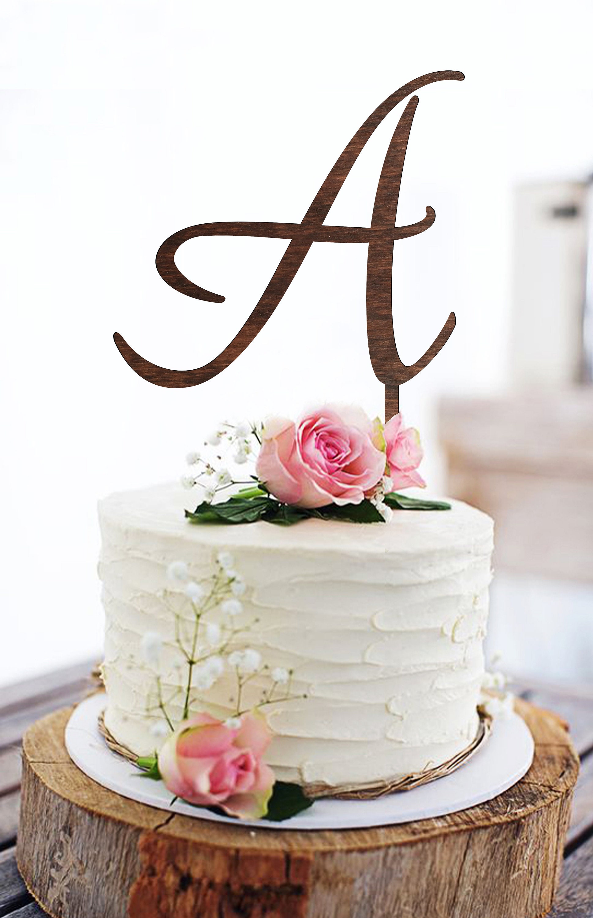 A Cake Topper Wedding Cake Topper Cake Toppers for Wedding - Etsy