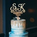 S Cake Topper, Monogram Toppers for Wedding, Cake Toppers, Personalized ...