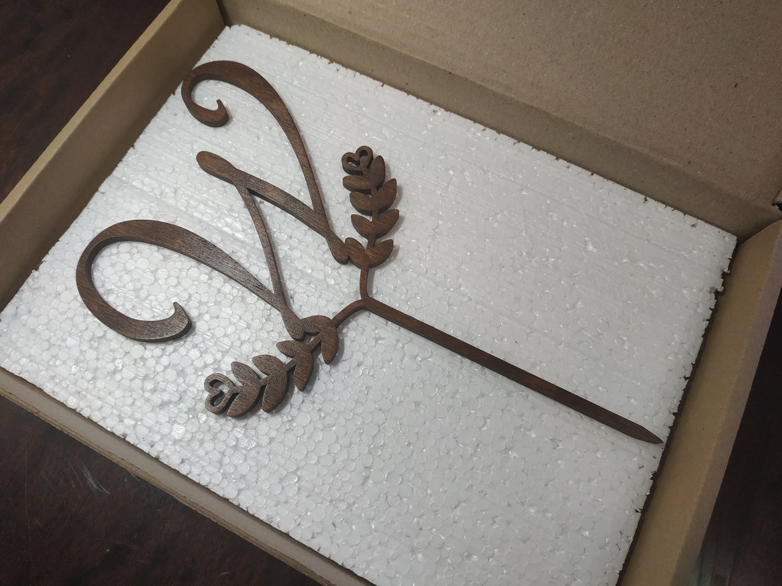 F Cake Topper Letter F Wedding Cake Topper Initials Cake - Etsy