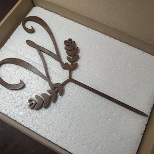 F Cake Topper Letter F Wedding Cake Topper Initials Cake - Etsy