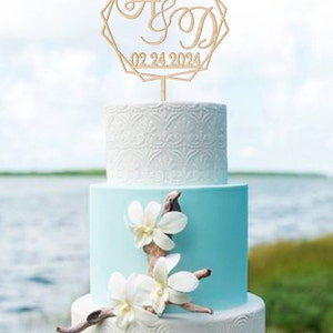 P Cake Topper,wedding Cake Topper,initials Wedding Cake Topper,rustic ...