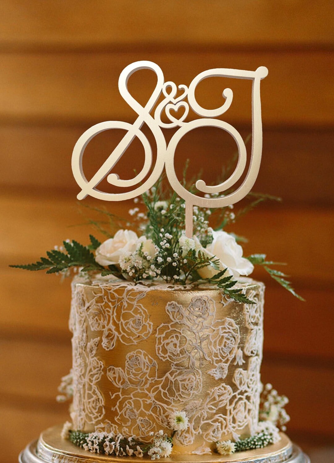 Custom Names Cake Topper, Mr and Mrs Cake Toppers for Wedding, Two ...