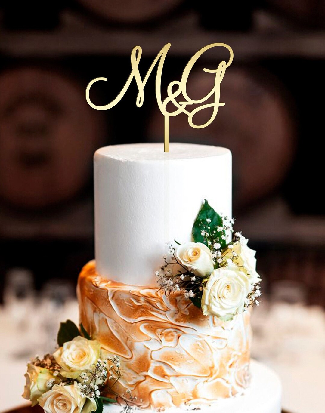 M Cake Topper, Initial Cake Topper, Wedding Cake Topper, Custom Wedding ...