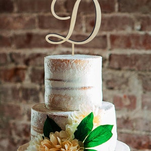 Wedding Cake Topper, Monogram Cake Topper, Custom Initials Wedding Cake ...