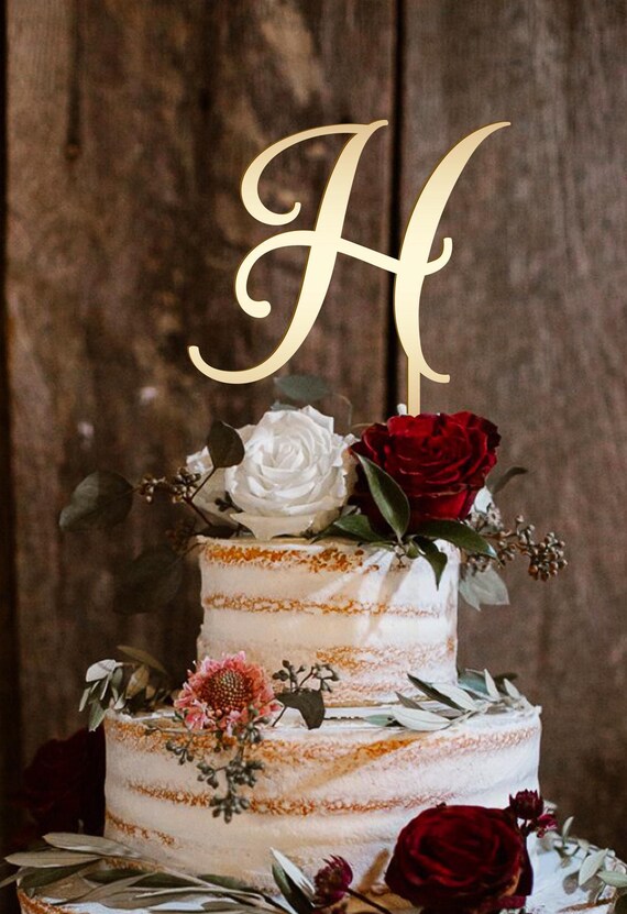 Diy Monogram Cake Topper Cake Topper Images Personalized Wedding Cake