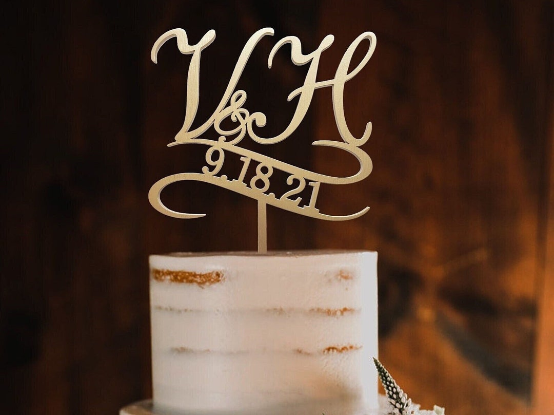 Wedding Cake Topper, Eternity Symbol, Cake Toppers for Wedding, Wooden ...