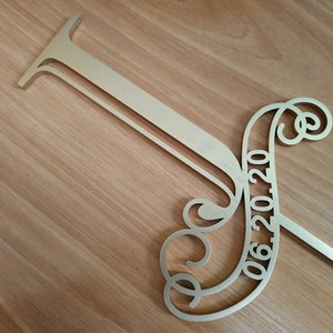 C Cake Topper, Wedding Cake Toppers, Monogram Wedding Cake Topper ...