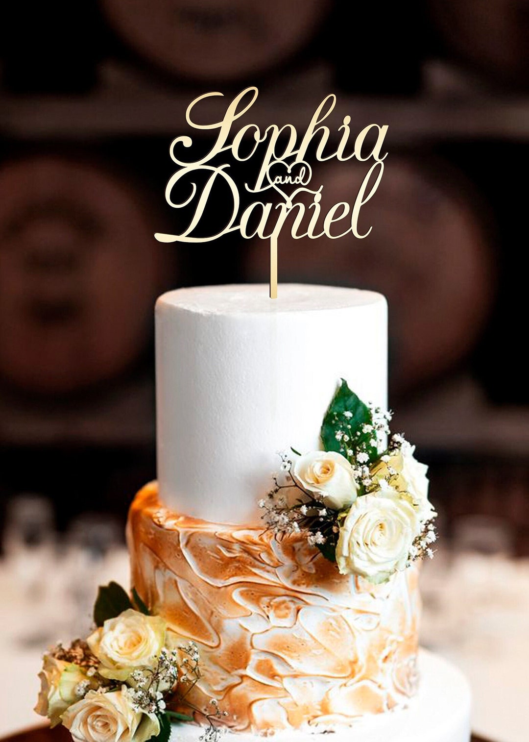 Personalized Cake Topper, Custom Names Cake Topper, Mr and Mrs Cake ...