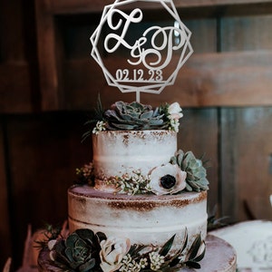P Cake Topper,wedding Cake Topper,initials Wedding Cake Topper,rustic ...