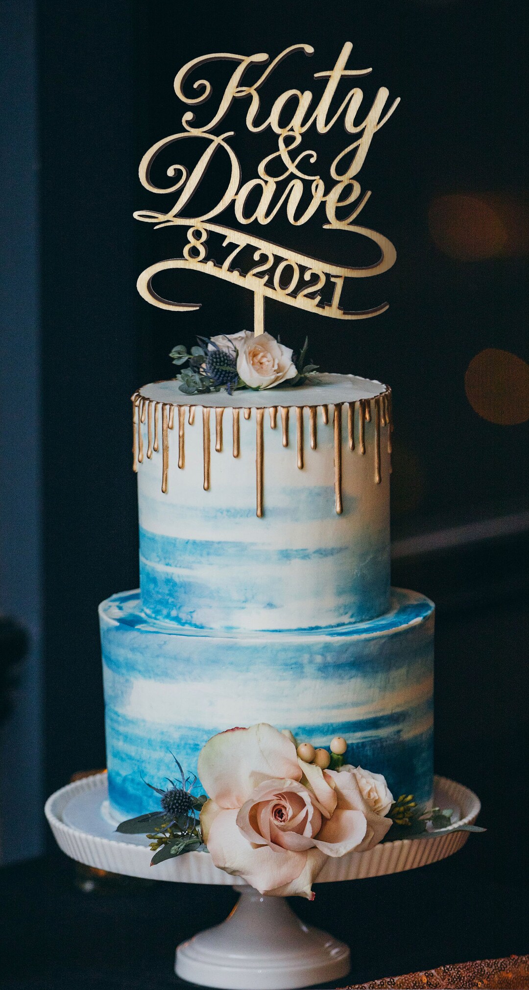 Wedding Cake Toppers Cake Topper Wedding Custom Name Cake - Etsy