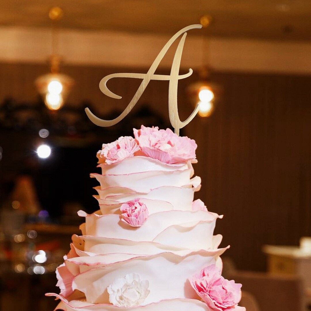 A Cake Topper Wedding Cake Topper Cake Toppers for Wedding - Etsy