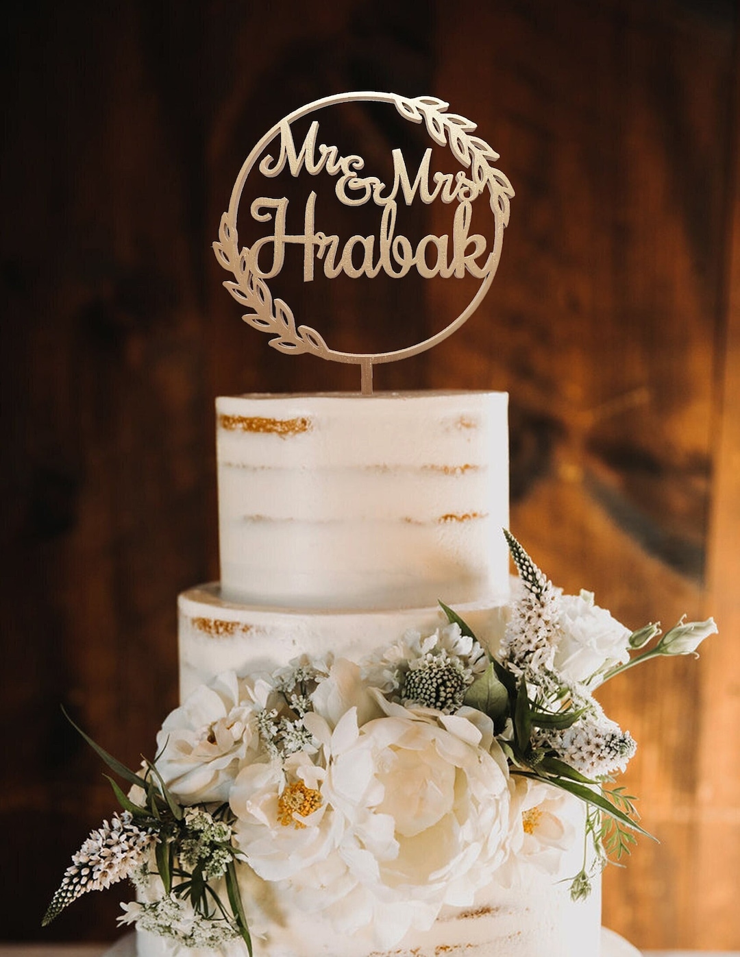 Wedding Cake Topper, Mr and Mrs Cake Topper, Two Names Cake Topper ...