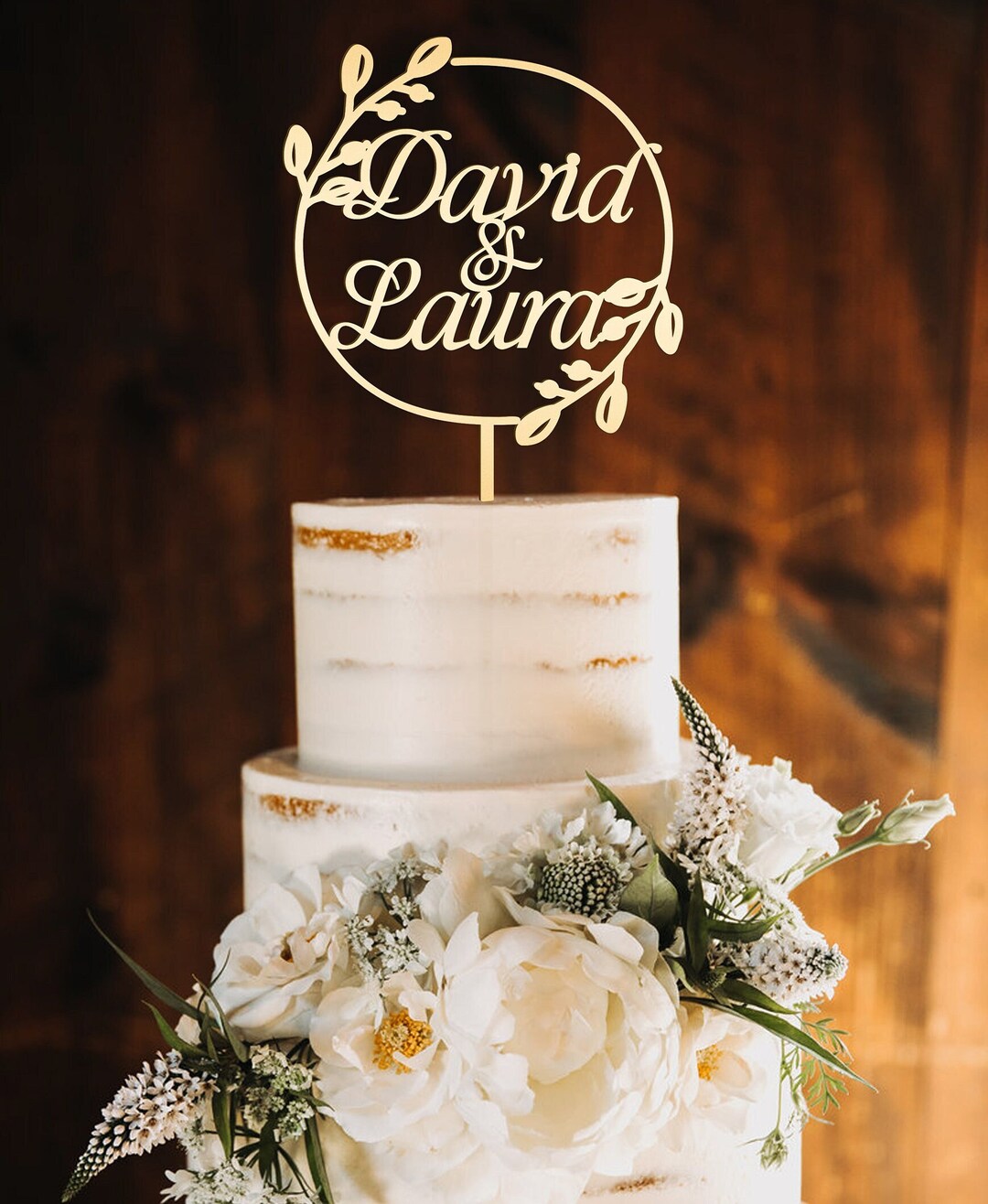 Personalized Cake Topper, Custom Names Cake Topper, Mr and Mrs Cake ...