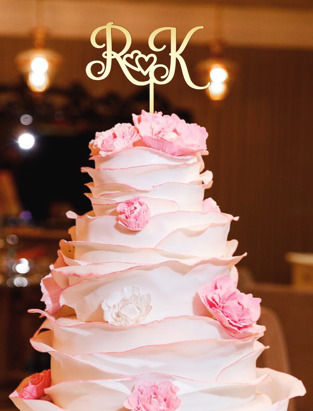 Cake Toppers, R Cake Topper, Initial Cake Topper, Wedding Cake Topper ...