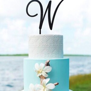 W Cake Topper, Wedding Cake Topper, Cake Toppers for Wedding, Rustic ...