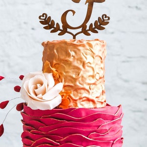 F Cake Topper Letter F Wedding Cake Topper Initials Cake - Etsy