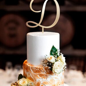 Wedding Cake Topper,monogram Cake Topper,custom Cake Topper,rustic Cake ...