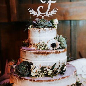 F Cake Topper Letter F Wedding Cake Topper Initials Cake - Etsy
