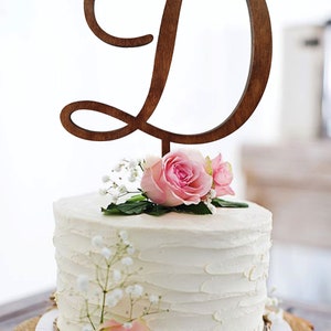 Wedding Cake Topper, Monogram Cake Topper, Custom Initials Wedding Cake ...