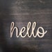Unfinished Wood Hello Cutout: DIY Wreath Sign - Etsy