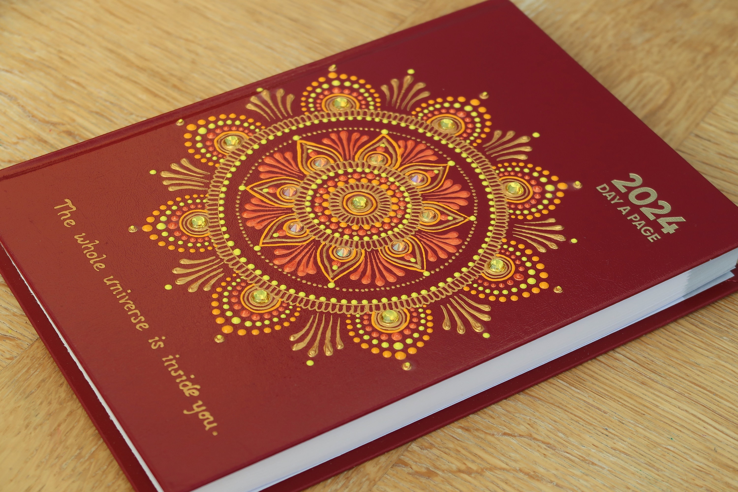 2026 Hand-painted Colourful Mandala Design Diary | Spiritual Hamsa ...