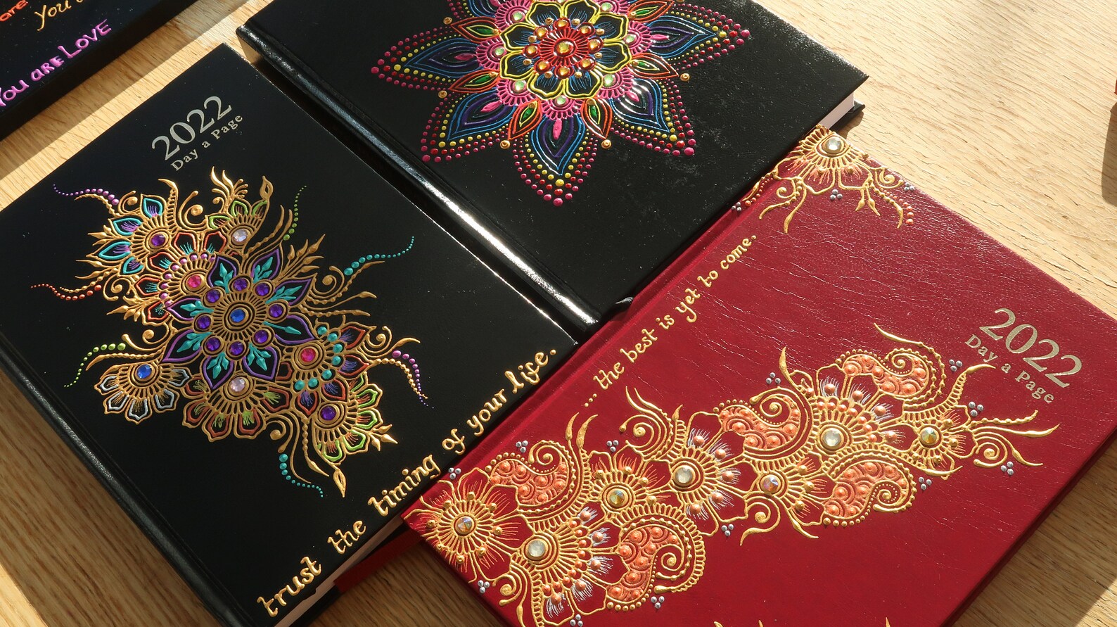 2026 Handpainted Pretty Henna Design Diary | Personalised Healing Art ...