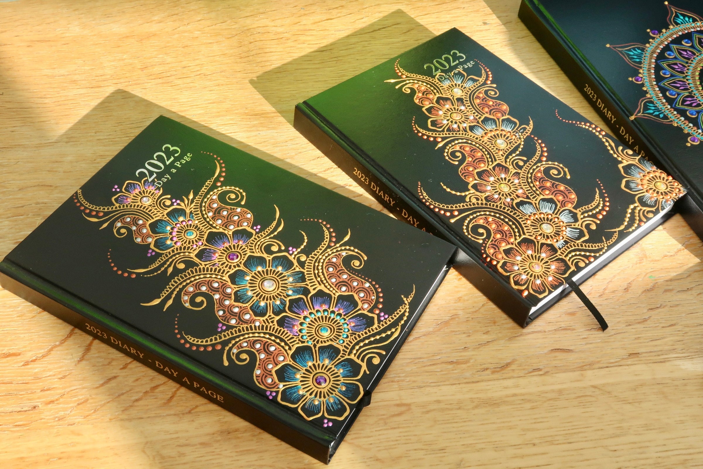 2026 Handpainted Pretty Henna Design Diary | Personalised Healing Art ...