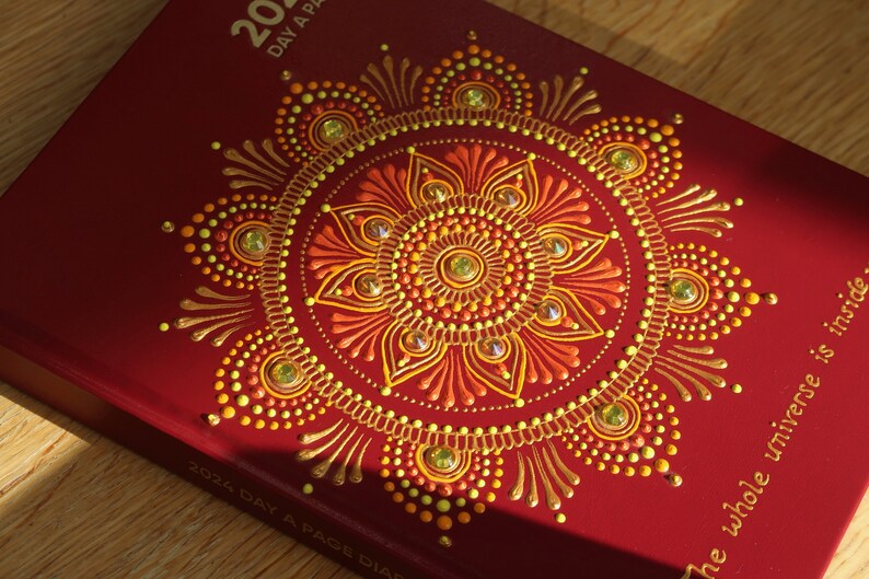 2026 Hand-painted Colourful Mandala Design Diary | Spiritual Hamsa ...