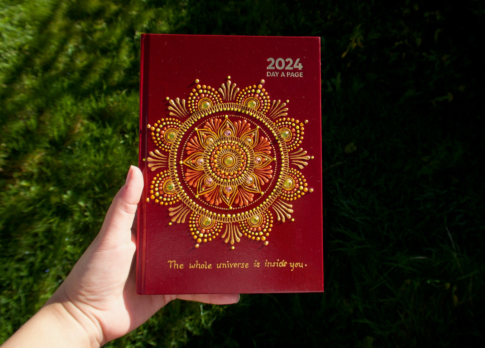 2026 Hand-painted Colourful Mandala Design Diary | Spiritual Hamsa ...