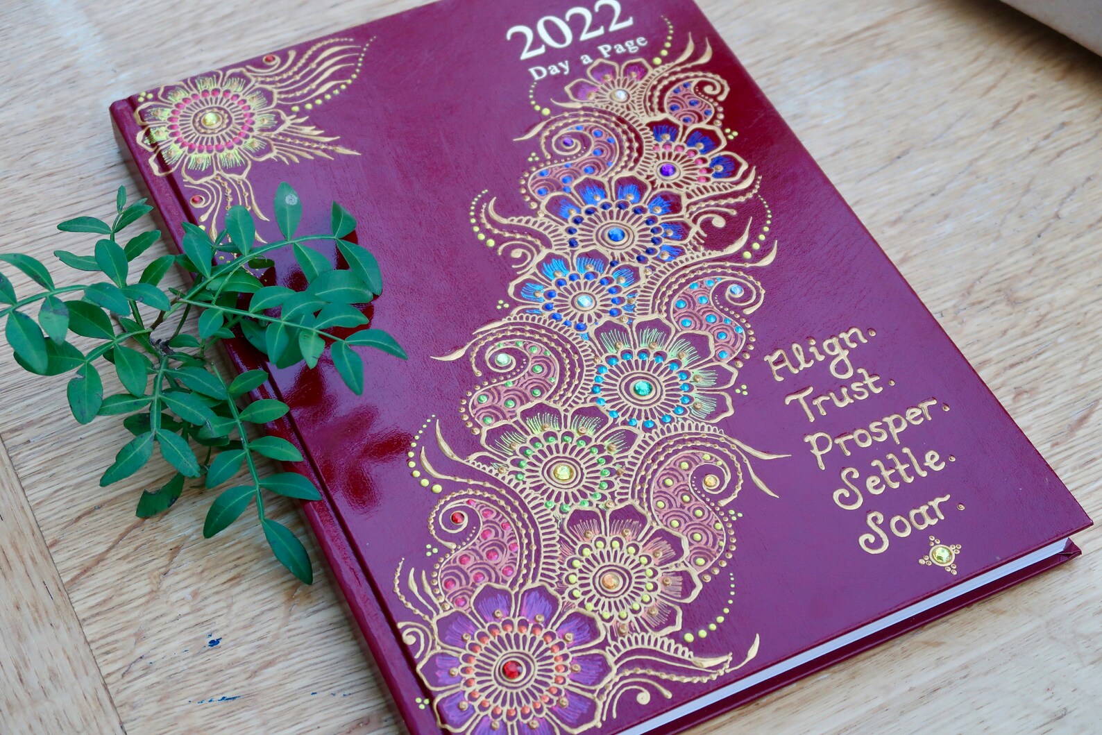 2026 Handpainted Pretty Henna Design Diary | Personalised Healing Art ...